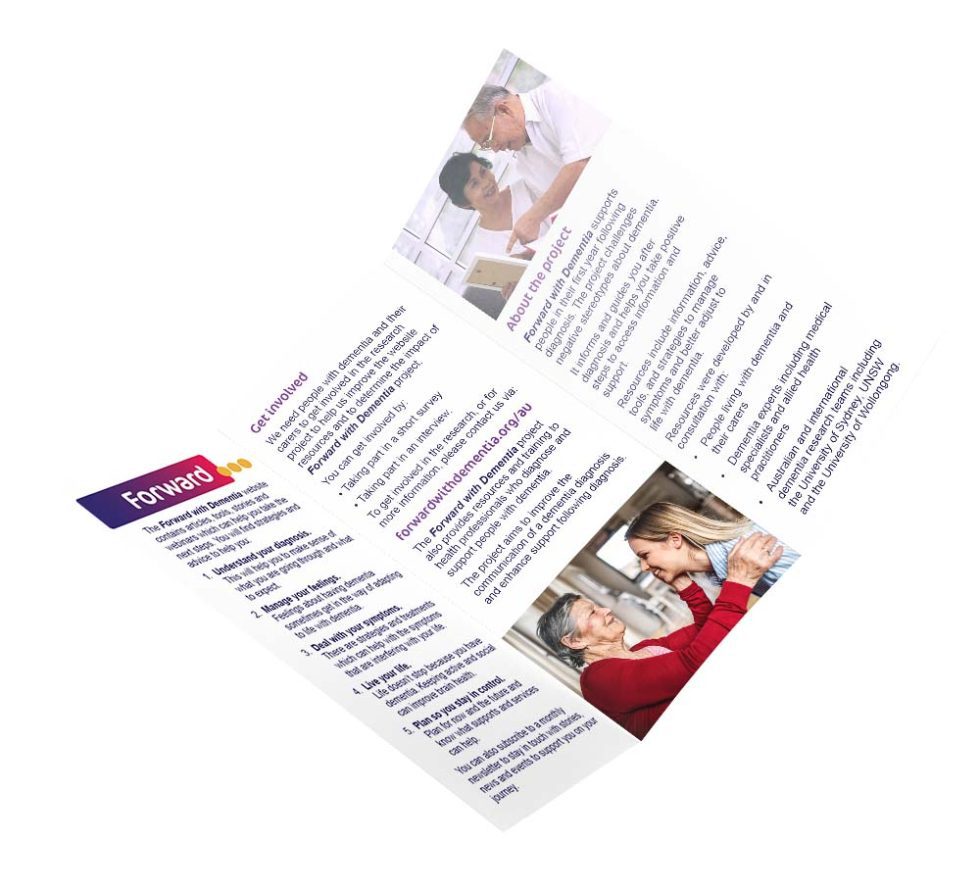 Tools and promotional resources for your clinic | Forward with Dementia