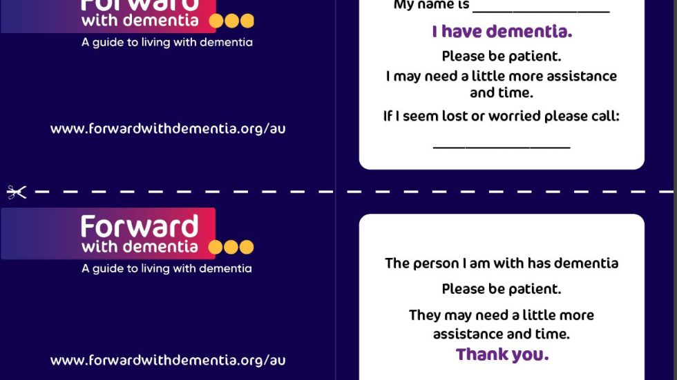 Downloadable resources for people with dementia and carers
